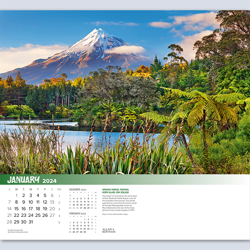 Explorer Business Wall Calendar - Made in Britain