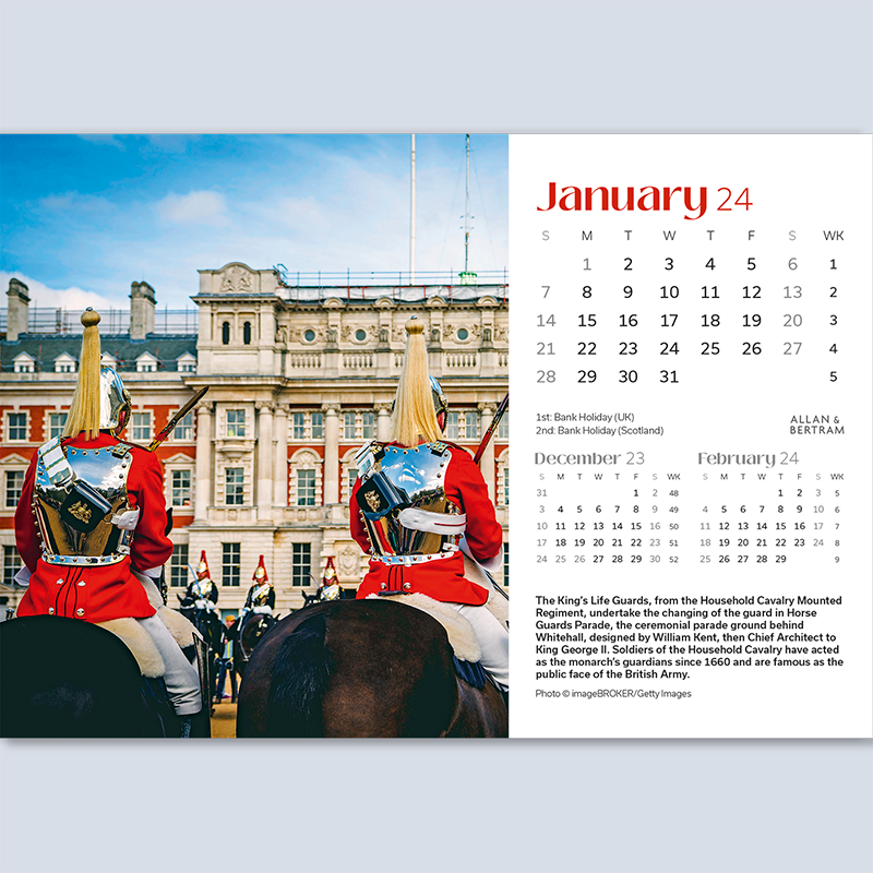London Midi Desk Business Calendar - Made in Britain