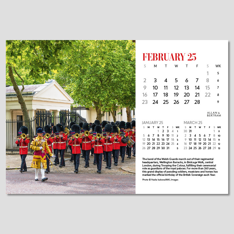London Midi Desk Business Calendar - Made in Britain