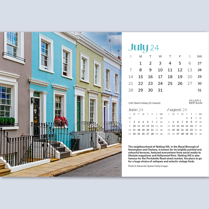 London Midi Desk Business Calendar - Made in Britain