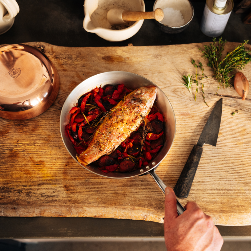 The Heritage 30cm Copper Frying Pan - Made in Britain