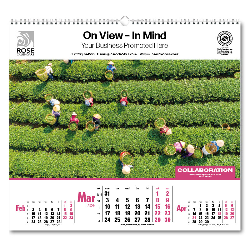 Ethos Calendar - Made in Britain