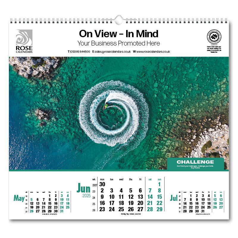 Ethos Calendar - Made in Britain