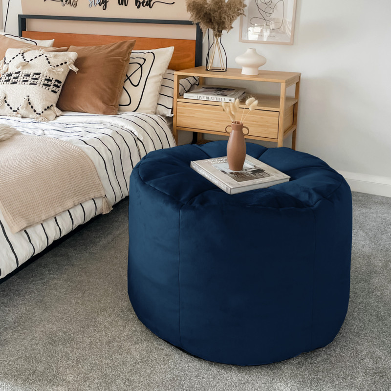 OTTOMAN BEAN BAG - VELVET - Made in Britain
