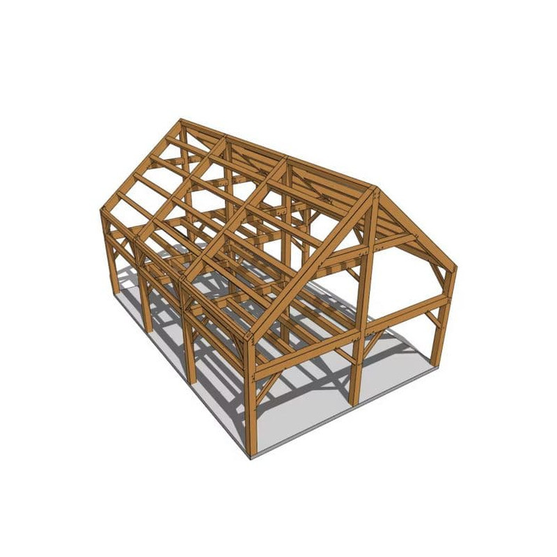 Douglas Fir Frame Dutch Barn 2 Storey - Made in Britain